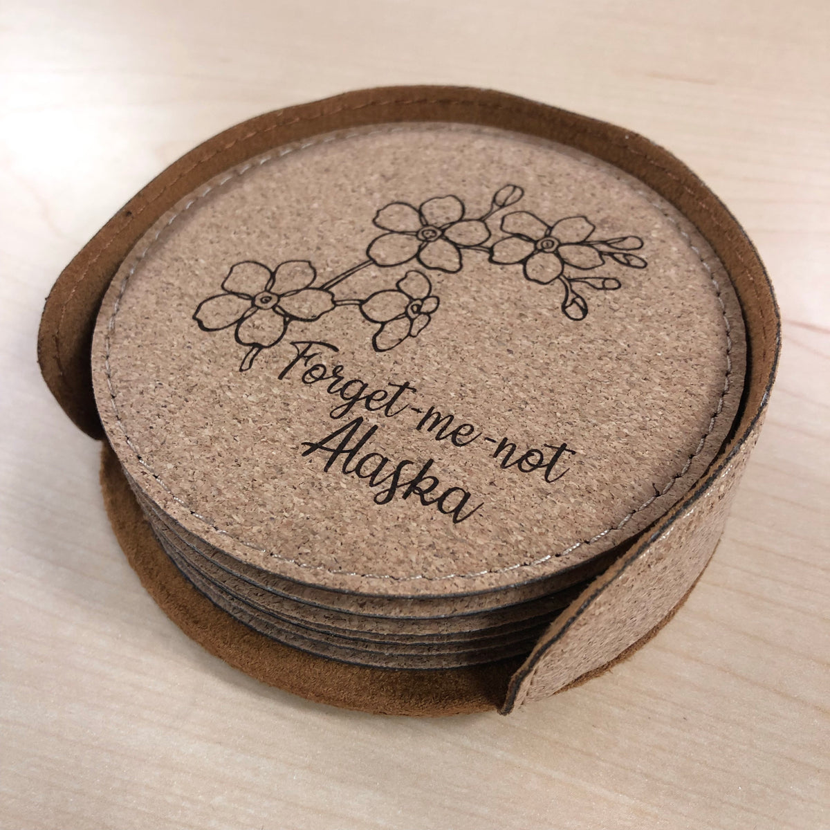 Forget-Me-Not - Coaster Set – Alaska Spiritwear, LLC - FishAK