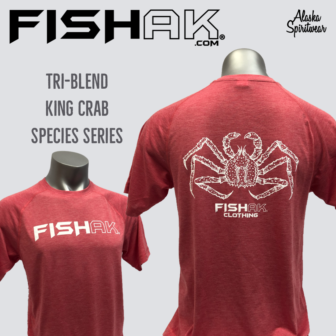 FISH AK - Species Collection - King Crab - T-Shirt - TriBlend – Alaska ...
