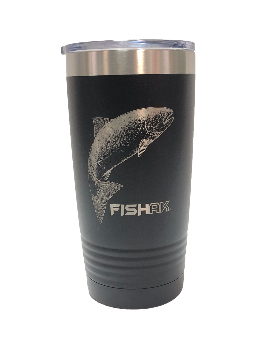FISH AK - 20oz Tumbler - Salmon – Alaska Spiritwear, LLC - FishAK