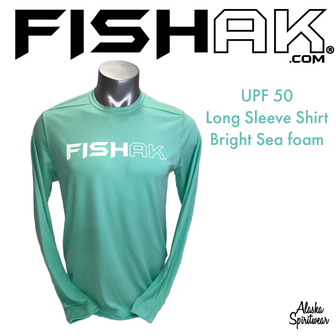 Fish AK - UPF 50 Performance Long Sleeve T-Shirt – Alaska Spiritwear ...